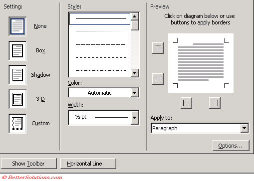 Word Design Borders